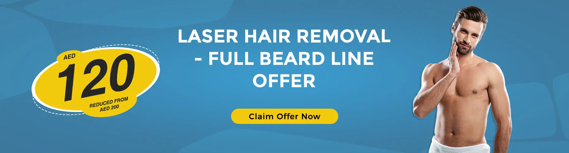 Safest Men’s Beard Line Laser Hair Removal in Dubai